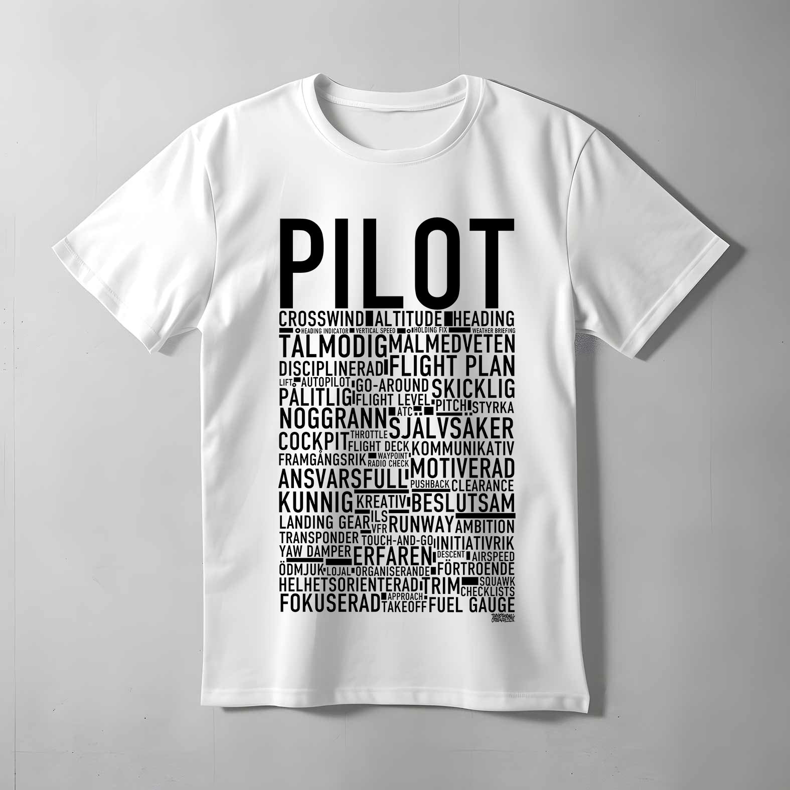 Pilot Text T-shirt – WALLSTAR