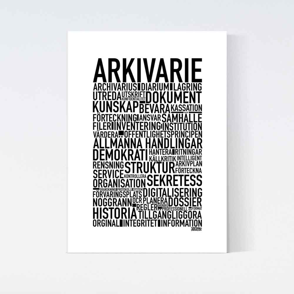 Arkivarie 2025 Text Poster – WALLSTAR