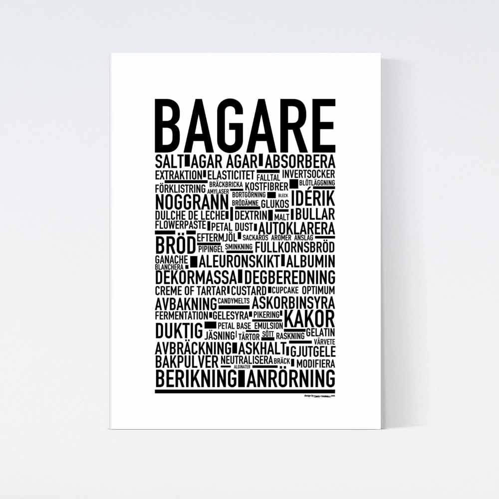 Bagare Text Poster – WALLSTAR