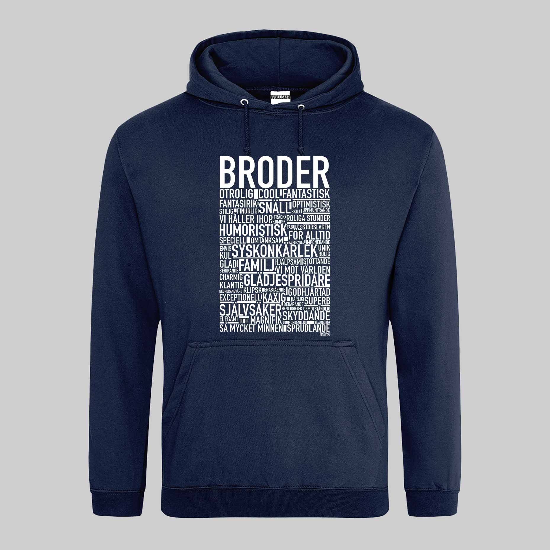 Broder 2024 Text Hoodie – WALLSTAR