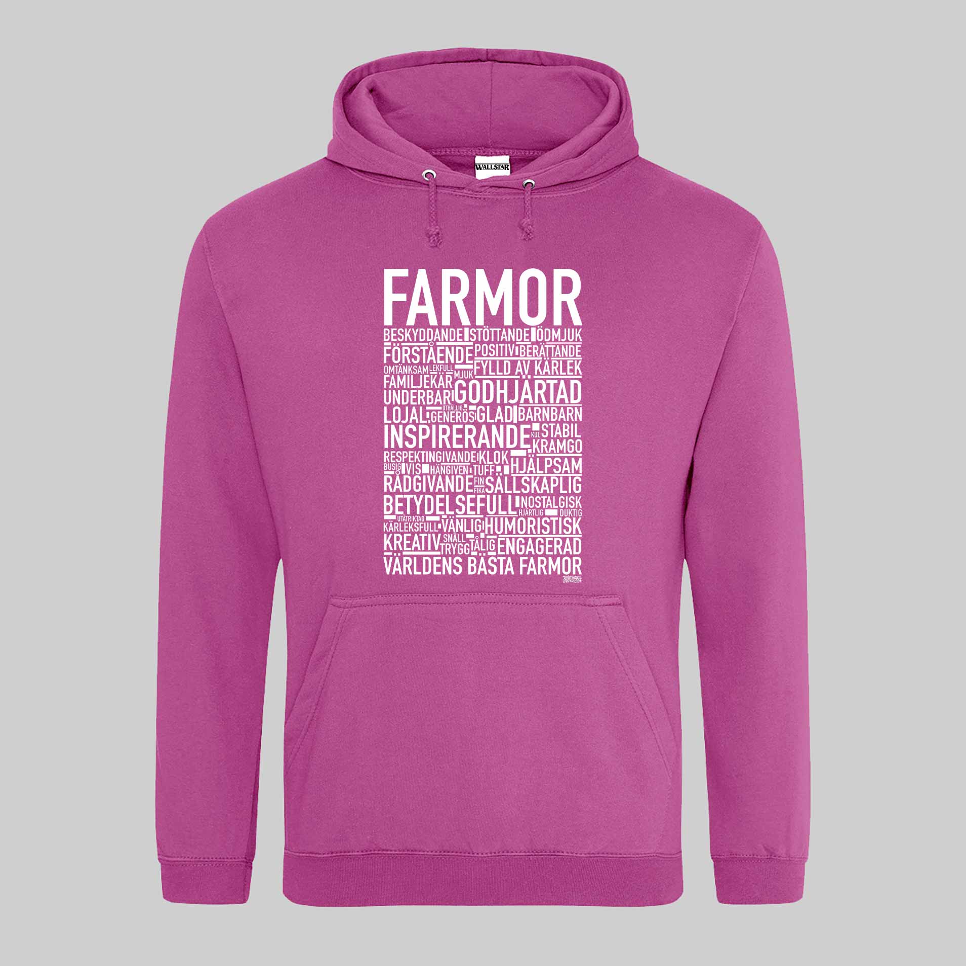 Farmor 2024 Text Hoodie – WALLSTAR