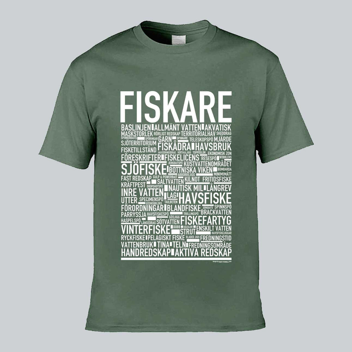 Fiskare Text T-shirt – WALLSTAR