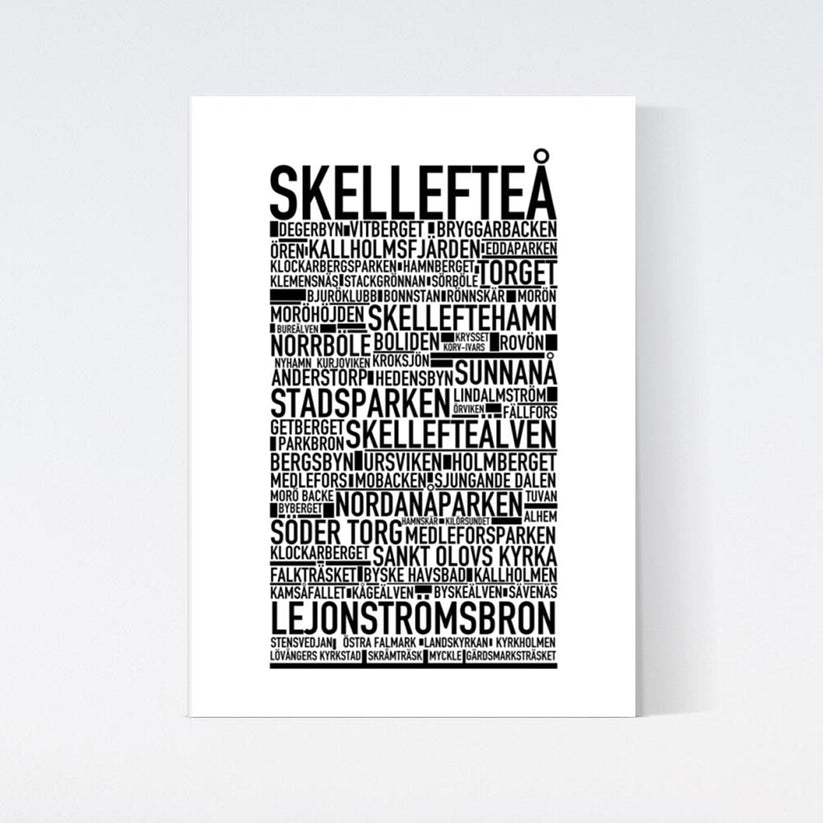 Skellefteå Text Poster – WALLSTAR