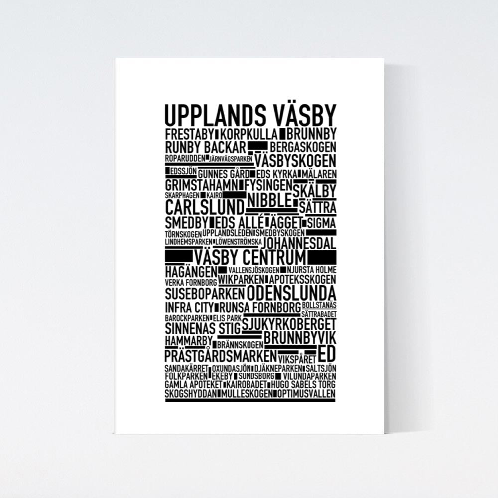 Upplands Väsby Text Poster – WALLSTAR